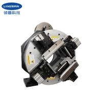 China LINGMAN Pneumatic 4 Jaw Chuck 290mm Hollow 280mm Jaw Stroke 5KN Clamping Force for Laser Pipe Cutting for sale