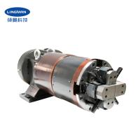 China Lingman 245mm Hollow Pneumatic Laser Chuck 2KN Clamping Force 235mm Jaw Stroke for Tube Cutting for sale