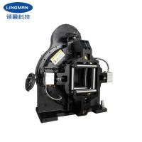China 120mm 130mm Zero Tail Pneumatic Front Chuck 4 Jaw Independent 0.2-0.9Mpa for Fiber Laser Cutting for sale