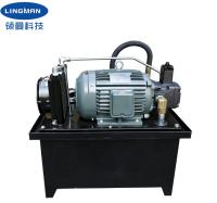 China Lingman Hydraulic Laser Chuck 2.2KW 60L for CNC Lathe Full Stroke Design Long Service Life for sale
