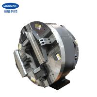 China Lingman F245JF Pneumatic Laser Chuck 245mm Hollow 2KN Clamping Force 235mm Jaw Stroke for sale