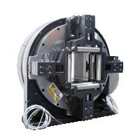 China Pneumatic Laser Rotary Chuck 230mm Jaw Stroke 2KN Clamping Force for Tube Cutting for sale