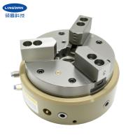 China Front-Mounted Pneumatic Rotary Chuck 3-Jaw Hollow Design 200mm High-Speed Rotation for sale