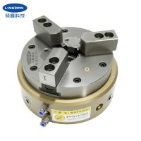 China Front-Mounted Pneumatic Rotary Chuck 3-Jaw Hollow Design 200mm High-Speed Rotation for sale