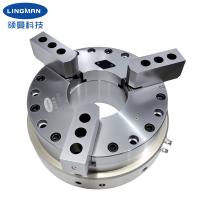 China LINGMAN G400CHP-180 Front-Mounted Pneumatic Power Chuck 448mm OD 21.8mm Stroke for sale