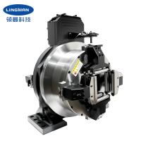 China LINGMAN Full-Stroke Double-Acting Pneumatic Chuck 130mm High Precision Synchronous Clamping for Pipe Tube for sale
