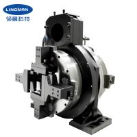 China LINGMAN Full-Stroke Double-Acting Pneumatic Chuck 130mm High Precision Synchronous Clamping for Pipe Tube for sale