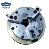 China Lingman Lightweight Large Bore High Speed Three-jaw Pneumatic Chuck for Laser Cutting for sale