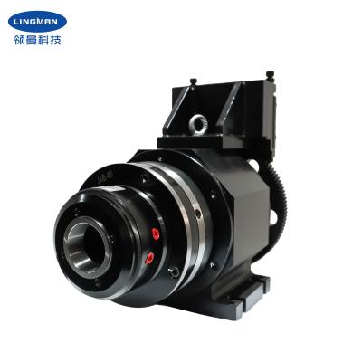 China JAB-40 Integrated Gear Transmission Rotary Pneumatic Cylinder Clamp Chuck 40mm Through-Hole 0.005mm Accuracy for φ6-φ38mm Tubes for sale