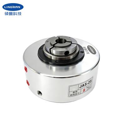 China Collet Hollow Chuck Φ25 For Tool Holding Pneumatic Rotary For Collet Chuck For Lathe Processing Machine for sale