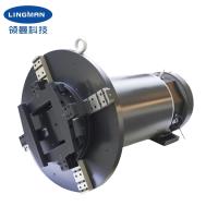China Lingman Laser Chuck R240T Four Jaw Double Acting with 80mm Jaw Stroke 6KN Clamping Force and 400r/min Limit Speed for Laser Pipe Cutting for sale