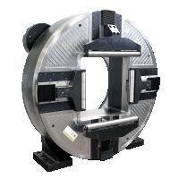 China 640mm Large Hollow Laser Rotary Front Chuck with 25KN Clamping Force for Pipe Cutting for sale