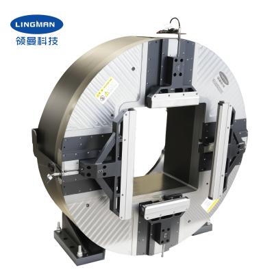 China 640mm Large Hollow Laser Rotary Front Chuck with 25KN Clamping Force for Industrial Laser Cutting for sale