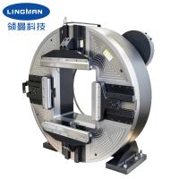China Roller Style High Efficiency Square Hollow Laser Pneumatic Rotary Chuck For Tube Cutting Machine for sale