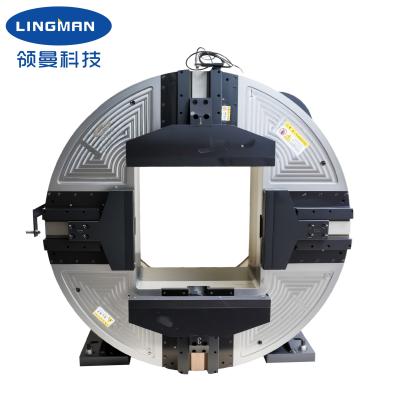 China 4 Jaw Lathe Chuck Front Mount Self Centering Full Travel Main Chuck Square Hole Type for sale