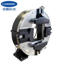 China 4 Jaw Lathe Chuck Front Mount Self Centering Full Travel Main Chuck Square Hole Type for sale