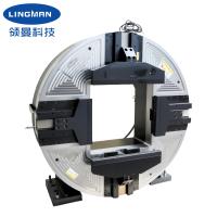 China 4 Jaw Lathe Chuck Front Mount Self Centering Full Travel Main Chuck Square Hole Type for sale
