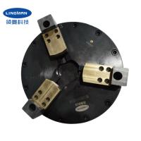 China Lingman Three-jaw Self-centering Pneumatic Chuck LM400SQ.50 with Wear-resistant and Durable Jaws Suitable for Various Lathes for sale