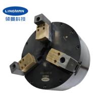 China Lingman Three-jaw Self-centering Pneumatic Chuck LM400SQ.50 with Wear-resistant and Durable Jaws Suitable for Various Lathes for sale