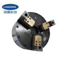 China Lingman Three-jaw Self-centering Pneumatic Chuck LM400SQ.50 with Wear-resistant and Durable Jaws Suitable for Various Lathes for sale