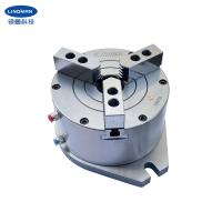 China Vertical Hollow Chuck Pneumatic Chuck LM160HAL Milling Machine Pipe Clamp Cnc 3 Jaw 125mm Chuck Built-in Power Cylinder for sale