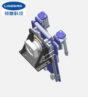China Dedicated Servo Follow-Up Material Support Rack For Laser Cutting Machines, Feed Support Bracket, Roller Bracket Follow-Up Assembly, Extra-Heavy Load Capacity, Lingman Factory Direct Sales for sale