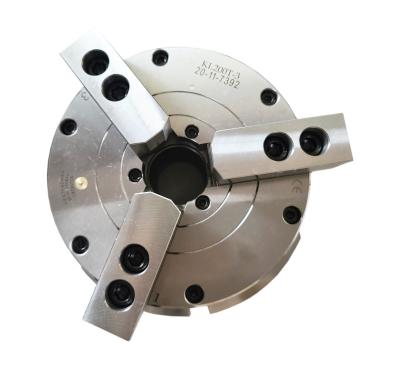 China CK110TQ-VH-3 Stainless Steel 3-Jaw Vertical Pneumatic Chuck for CNC Lathe with 14KN Clamping Force and 3-115mm Range for sale