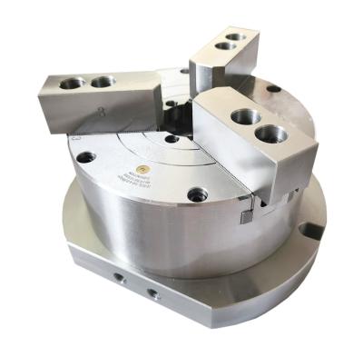 China 3 Jaw Vertical Pneumatic Lathe Chuck for Drilling Milling Machine with 12mm Jaw Stroke and 175KN Clamping Force for sale