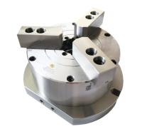 China 3 Jaw Vertical Pneumatic Lathe Chuck for Drilling Milling Machine with 12mm Jaw Stroke and 175KN Clamping Force for sale