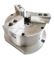 China 3 Jaw Vertical Pneumatic Lathe Chuck for Drilling Milling Machine with 12mm Jaw Stroke and 175KN Clamping Force for sale
