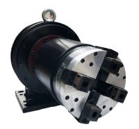 China W220J Lever Type Laser Rotary Attachment - 70mm Claw Stroke, 500 RPM Double Acting Feeding Chuck for Tube Cutting for sale