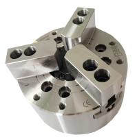China KT06-3 Stainless Steel 3-Jaw Power Chuck for CNC Lathe - 168mm Max Clamping, 12mm Stroke for sale