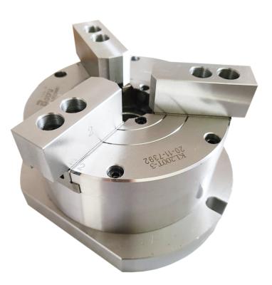 China CK320S-3 Pneumatic 3 Jaw Through Hole Chuck for CNC Lathe - 128KN Clamping Force, 350mm Range for sale