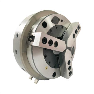 China BK250TQ Stainless Steel 3-Jaw Pneumatic Chuck for CNC Machines - 1500 RPM, 10-260mm Clamping Range for sale