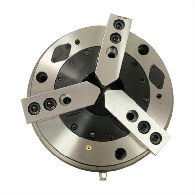 China BK160TQ Stainless Steel 3-Jaw Pneumatic Power Chuck 2300rpm with 28kN Gripping Force for CNC Laser Tube Cutting for sale