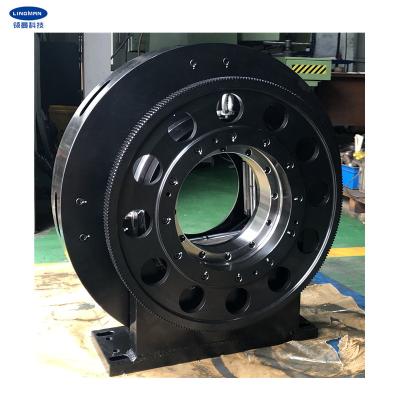 China CNC Lathe Chuck Laser Pneumatic Chuck 355mm Clamping Range 150rpm for Fiber Laser Tube Cutting Machine for sale