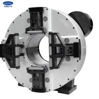 China G500D-230 Full Stroke Pneumatic Rotary Chuck 10-230mm Clamping Range 1.5KN Force for CNC Laser Pipe Cutting for sale