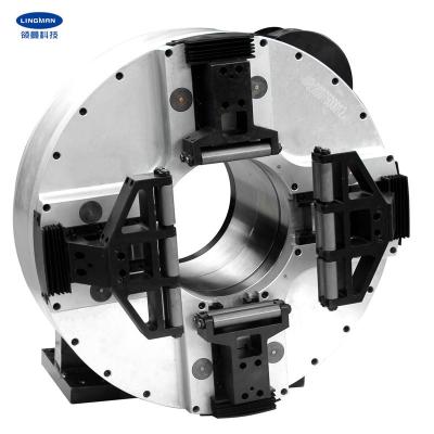 China 230mm Full Stroke Pneumatic Rotary Chuck with 210mm Claw Stroke and 1.5KN Clamping Force for CNC Lathe for sale