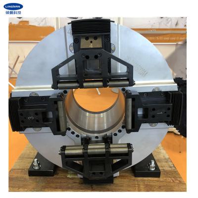 China Pneumatic CNC Lathe Chuck Four Jaw G800D-360 for Laser Pipe Cutting - 15-360mm Clamping Range, 4.1KN Force for sale