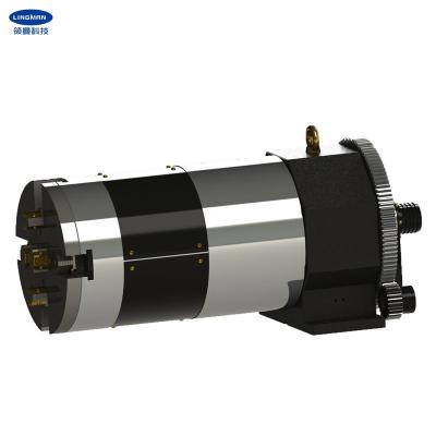 China Pneumatic Laser Rotary Chuck W160T-23 with 57mm Jaw Stroke and 1.6 KN Clamping Force for Tube Cutting for sale