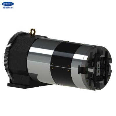 China W220T-40 Pneumatic Four Jaw Hollow CNC Rotary Chuck with 70mm Stroke and 2.4KN Clamping Force for Laser Cutting for sale
