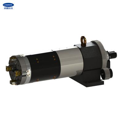 China Rotary Stainless Steel Pneumatic Chuck for Laser Tube Cutting 110mm Center Height 100mm Clamping for sale