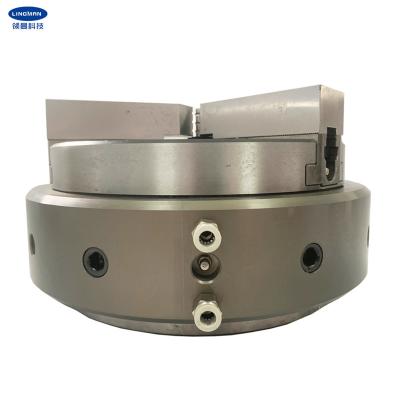 China BK250TQ Front Mounted Pneumatic Chuck with 5.4mm Stroke and 58.2KN Clamping Force for CNC Lathe for sale