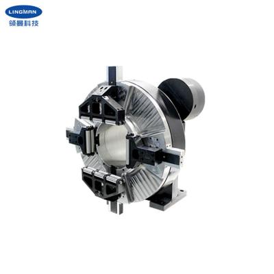China Double Acting Pneumatic Laser Rotary Chuck G600J-225 for Round Tubes 0-220mm with 350mm Center Height for sale