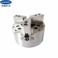 China 6 Inch 3 Jaw Hydraulic CNC Lathe Power Chuck - 12mm Stroke, 6000 RPM, 56.8KN Clamping Force for sale