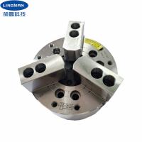 China 6 Inch 3 Jaw Hydraulic CNC Lathe Power Chuck - 12mm Stroke, 6000 RPM, 56.8KN Clamping Force for sale