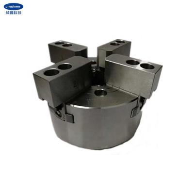 China Lathe Chuck Through Hole Hydraulic 4 Jaw Chuck CNC Machine Power Chuck for sale