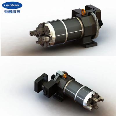 China Lathe Power Chuck 4 Jaws Dual Power For Laser Pipe Cutting for sale