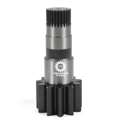 China E 318D E 318D2 Excavator Spare Part Pinion Shaft 11/26T Swing Gearbox Shaft Swing Parts for sale