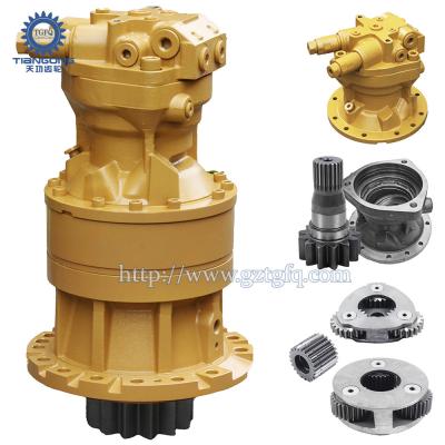 China E312D2GC Steel Polished Excavator Swing Gearbox With Motor Spare Part 421-9132/421-9133 for sale